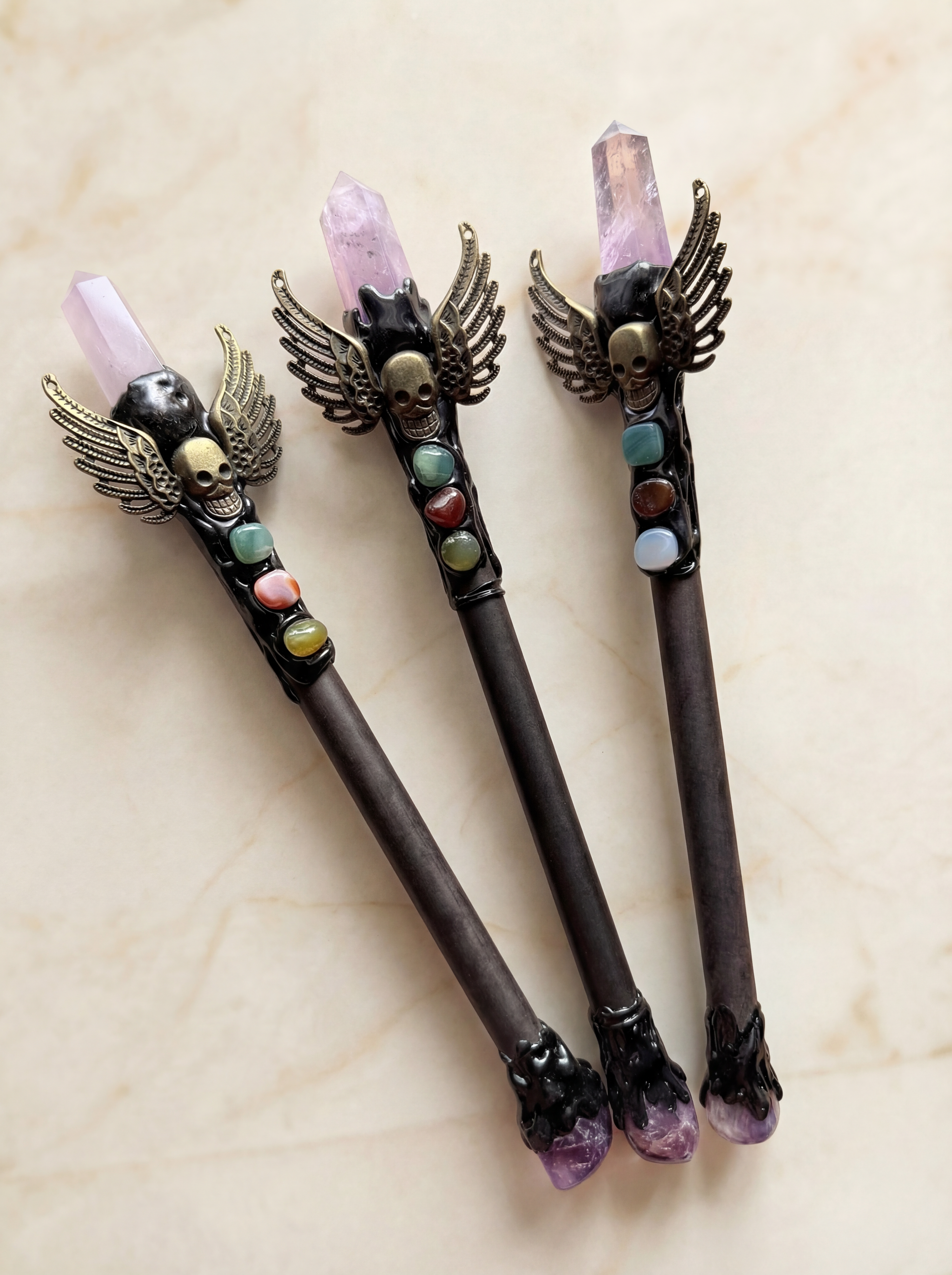 Natural Crystal Point Healing Wands Elevate Your Spiritual Rituals wit